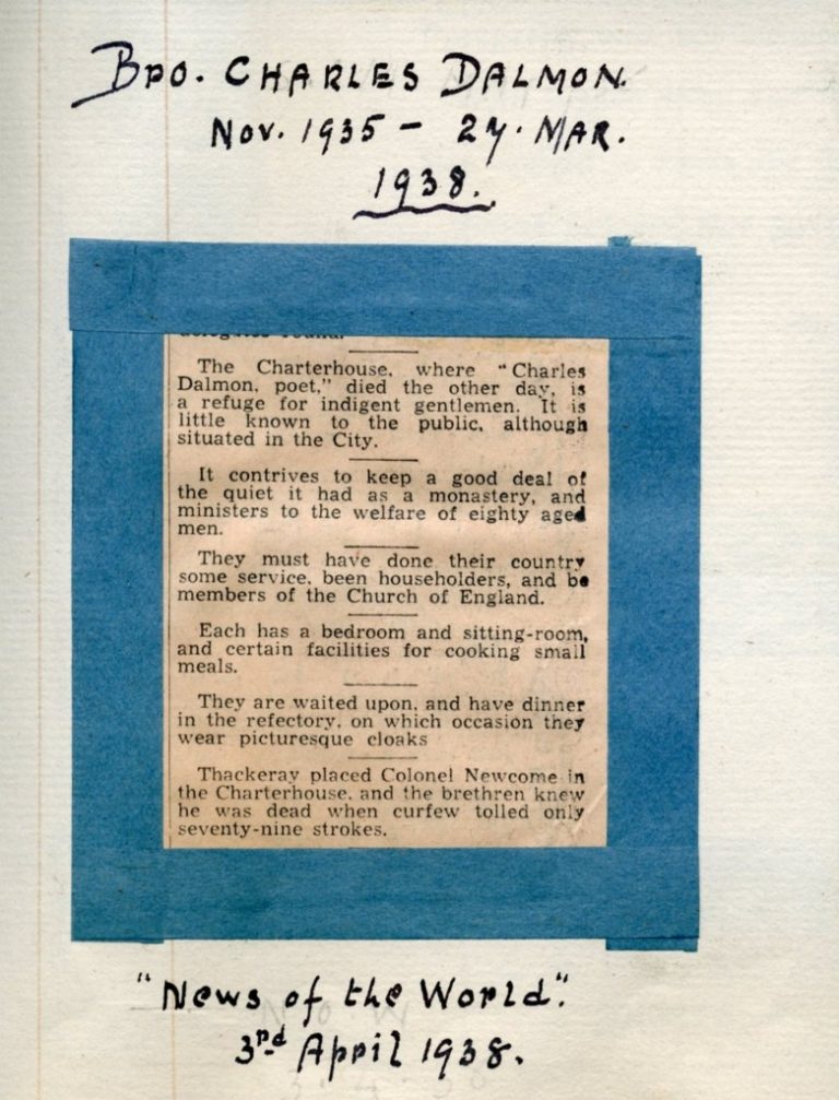 Charles Dalmon, Poet and Brother - The Charterhouse